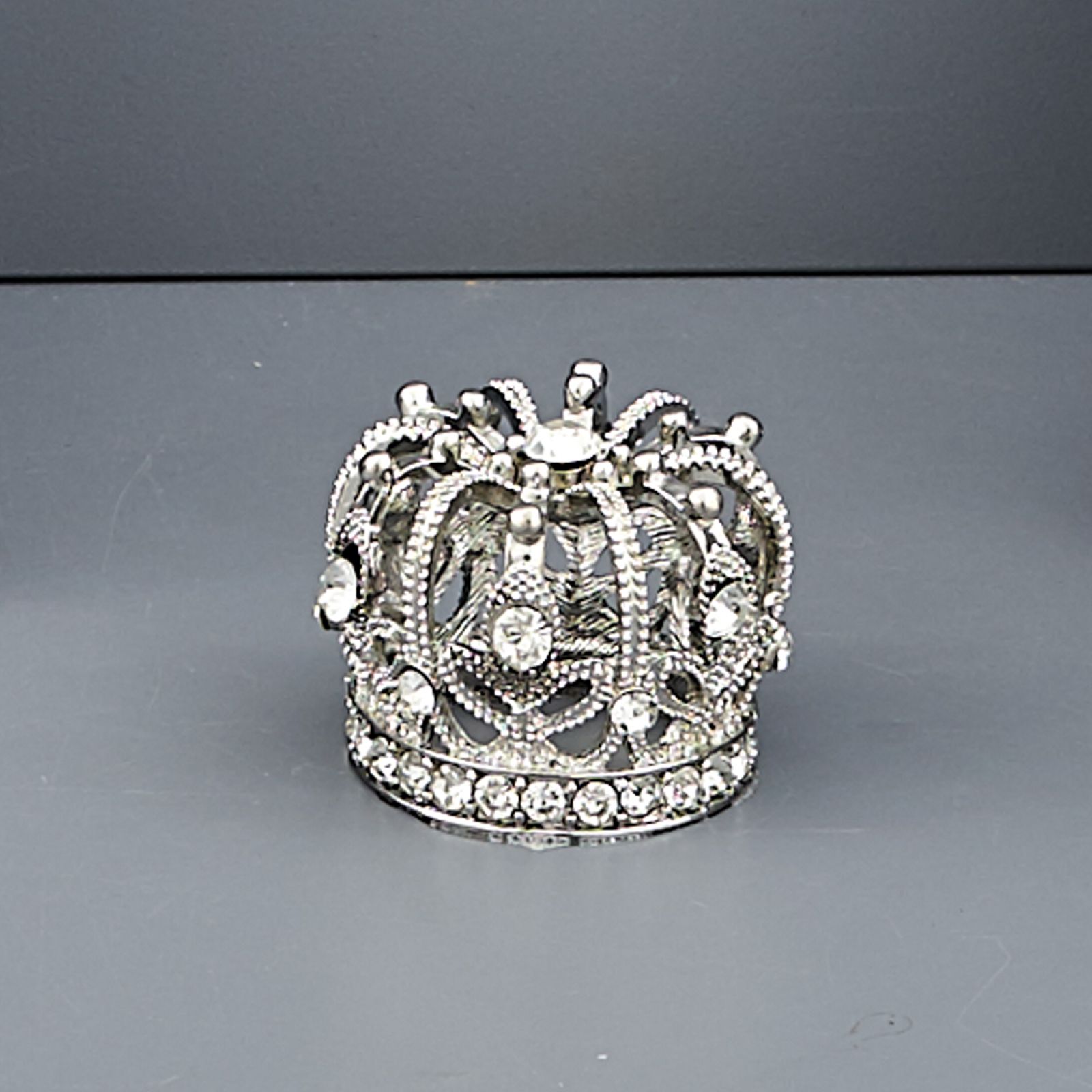 CORONE CON STRASS ORO O SILVER IN METALLO PER SEGNAPOSTO O PICCOLE ...