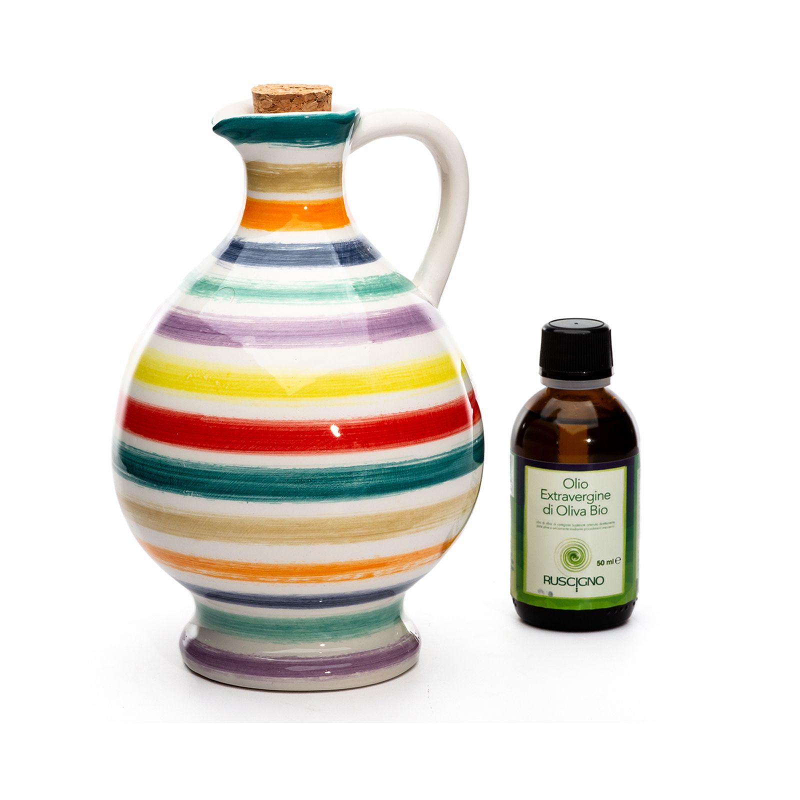 ANFORE OLIERE IN CERAMICA E BOCCETTA DI OLIO FRANTOIO RUSCIGNO ...