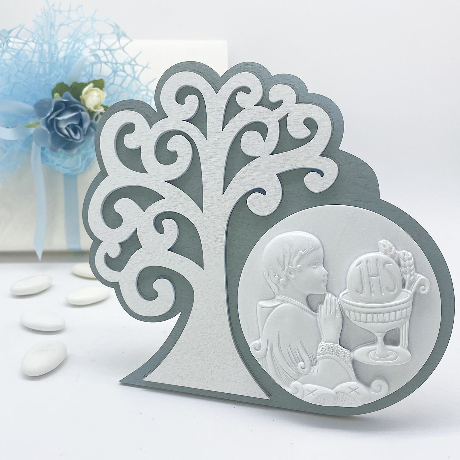 ICONA PRIMA COMUNIONE CON ALBERO DELLA VITA : UN SIMBOLO DI FEDE E ...