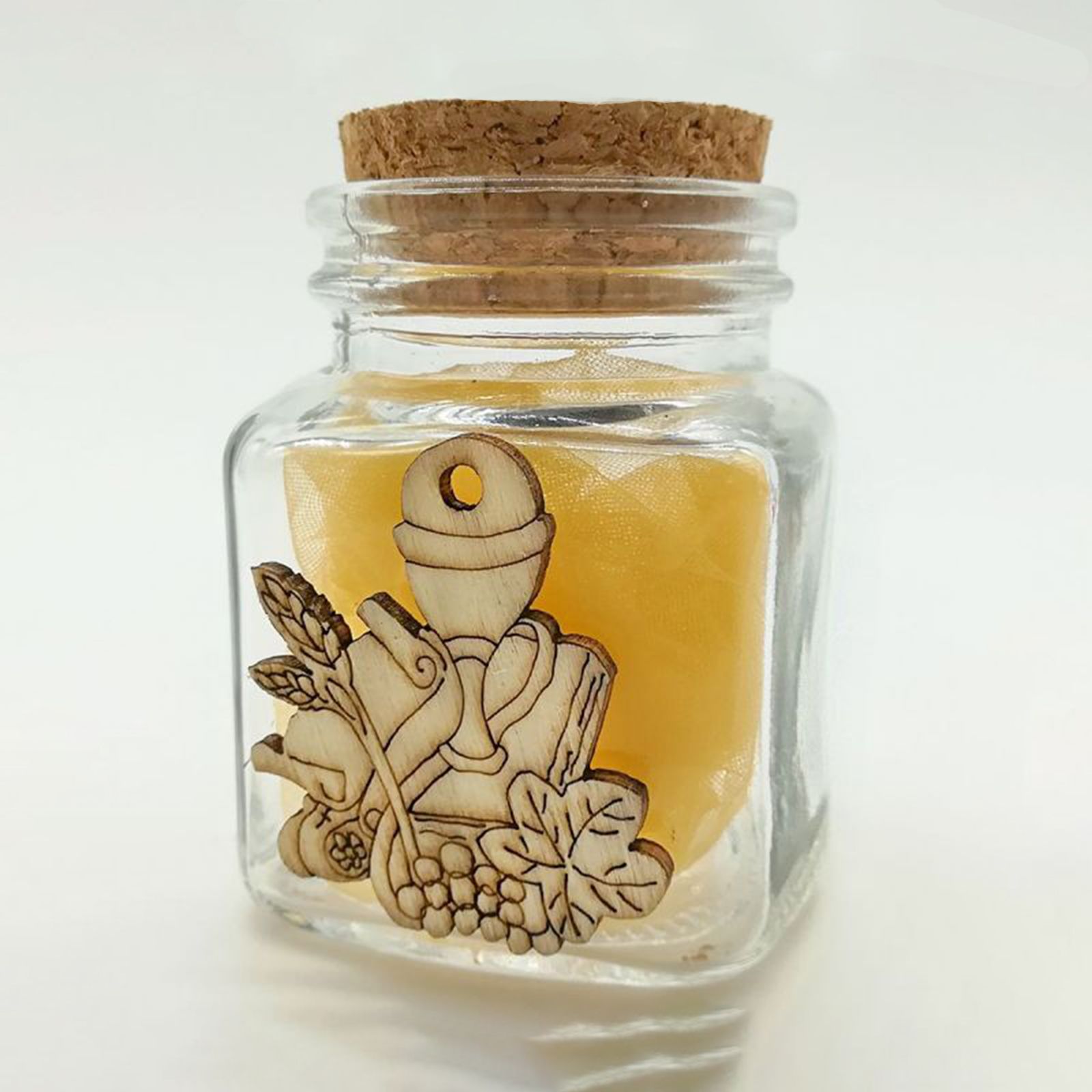 VASETTI BOMBONIERE COMUNIONE ONLINE VETRO DECORATO CALICE OSTIA - Doni ...