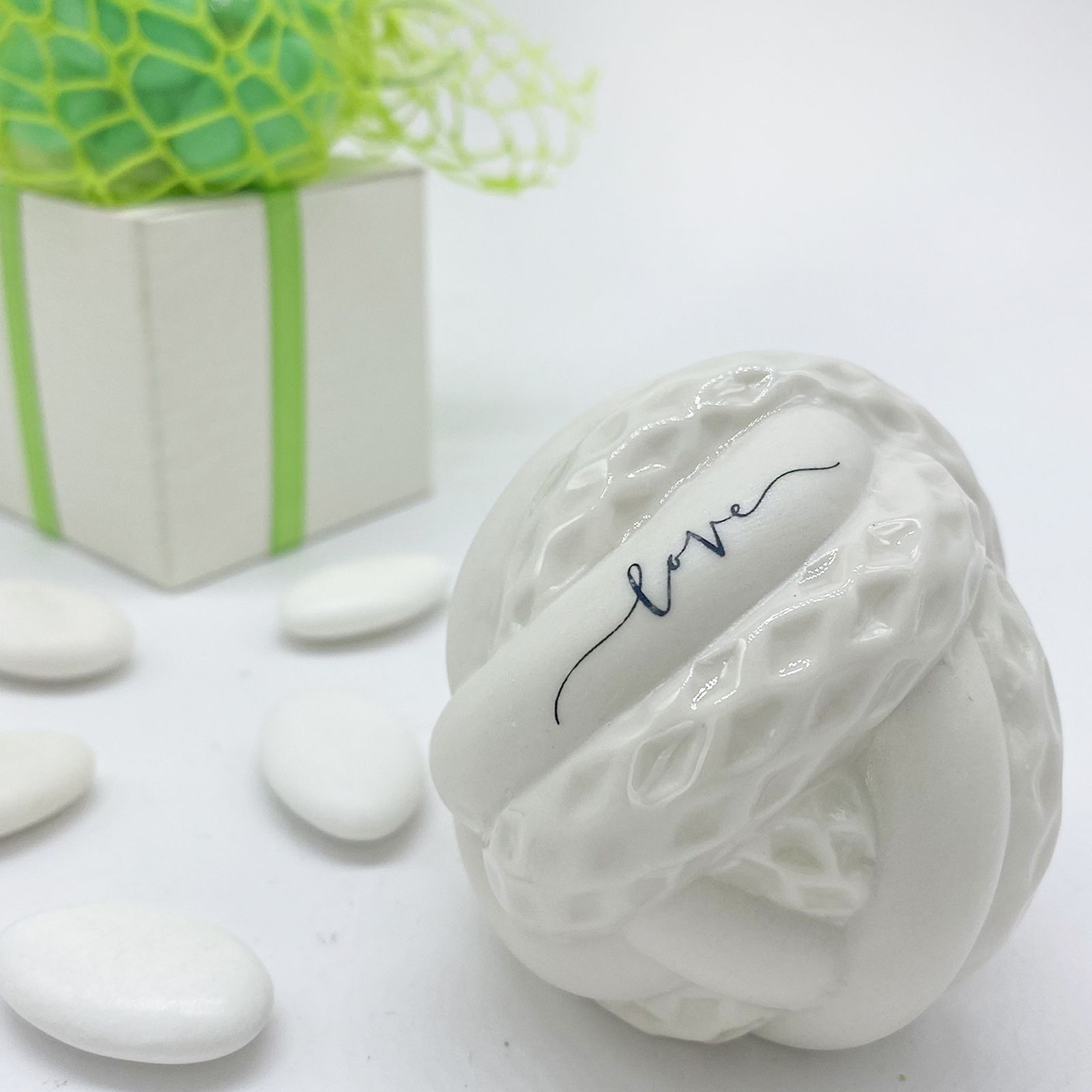 BOMBONIERA ORIGINALE PER MATRIMONIO -NODO D'AMORE: - Doni Bomboniere