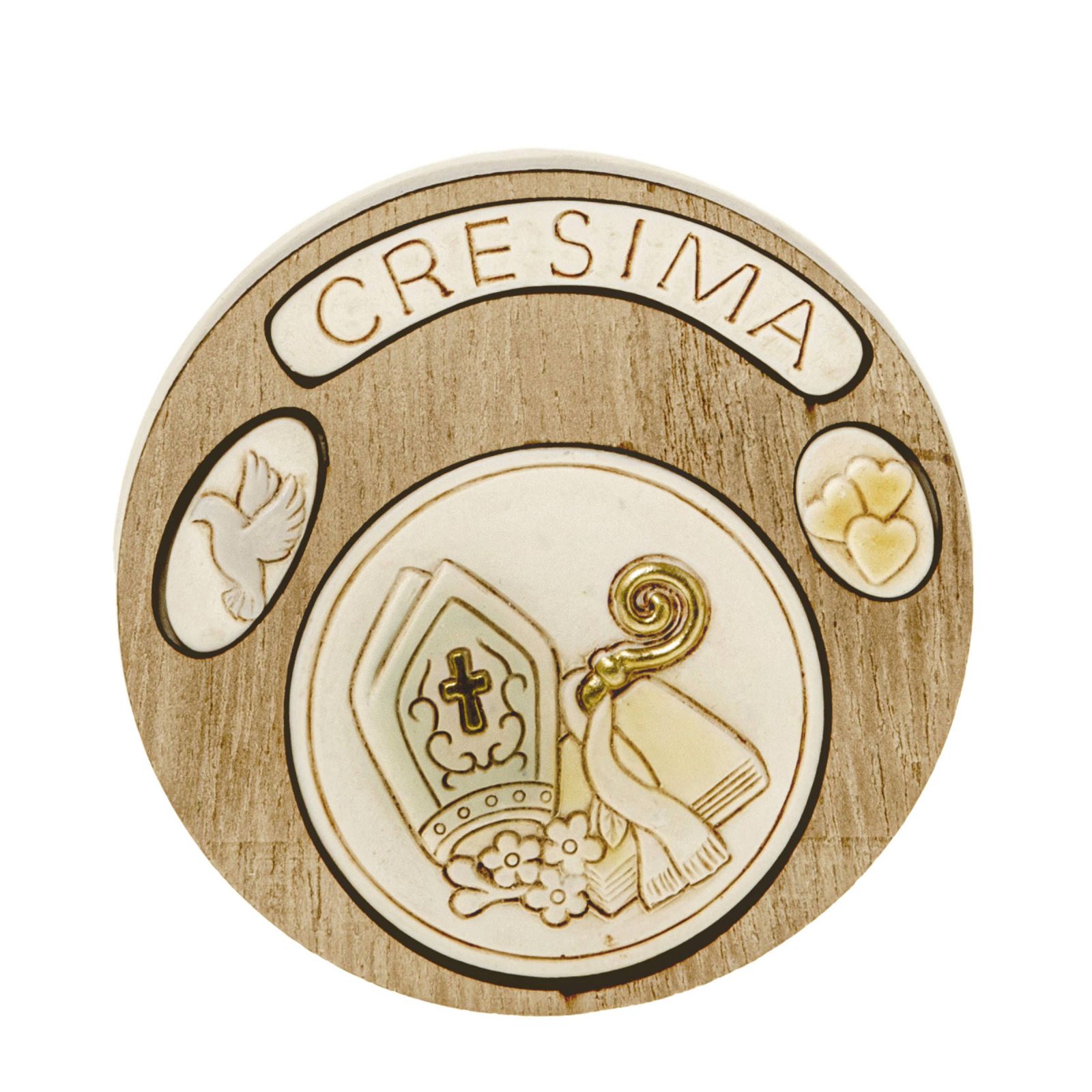 ICONA CON SIMBOLI SANTA CRESIMA BOMBONIERA SACRAMENTO - Doni Bomboniere