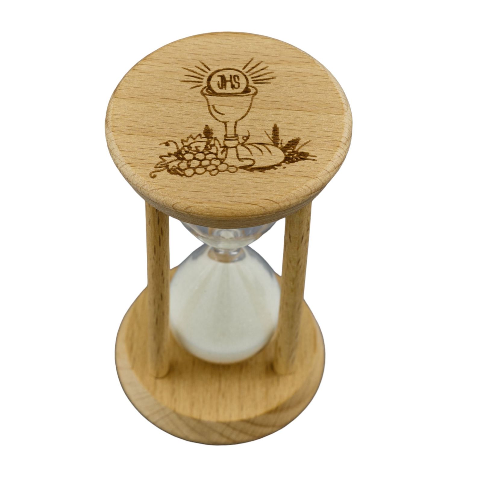 UN SIMBOLO SACRO DEL TEMPO: CLESSIDRA CON SABBIA BIANCA PER LA PRIMA ...