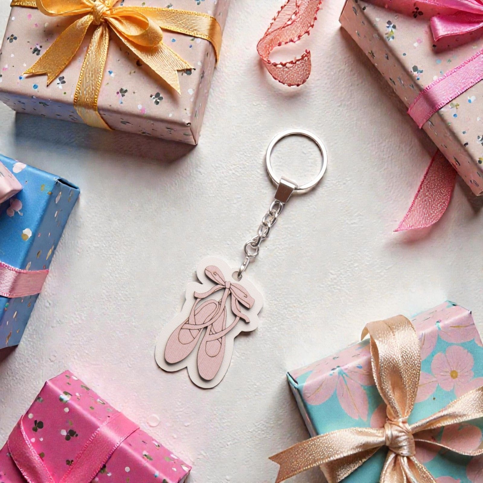 PORTACHIAVI A FORMA DI SCARPETTE PER BOMBONIERE DANZA ORIGINALI - Doni Bomboniere